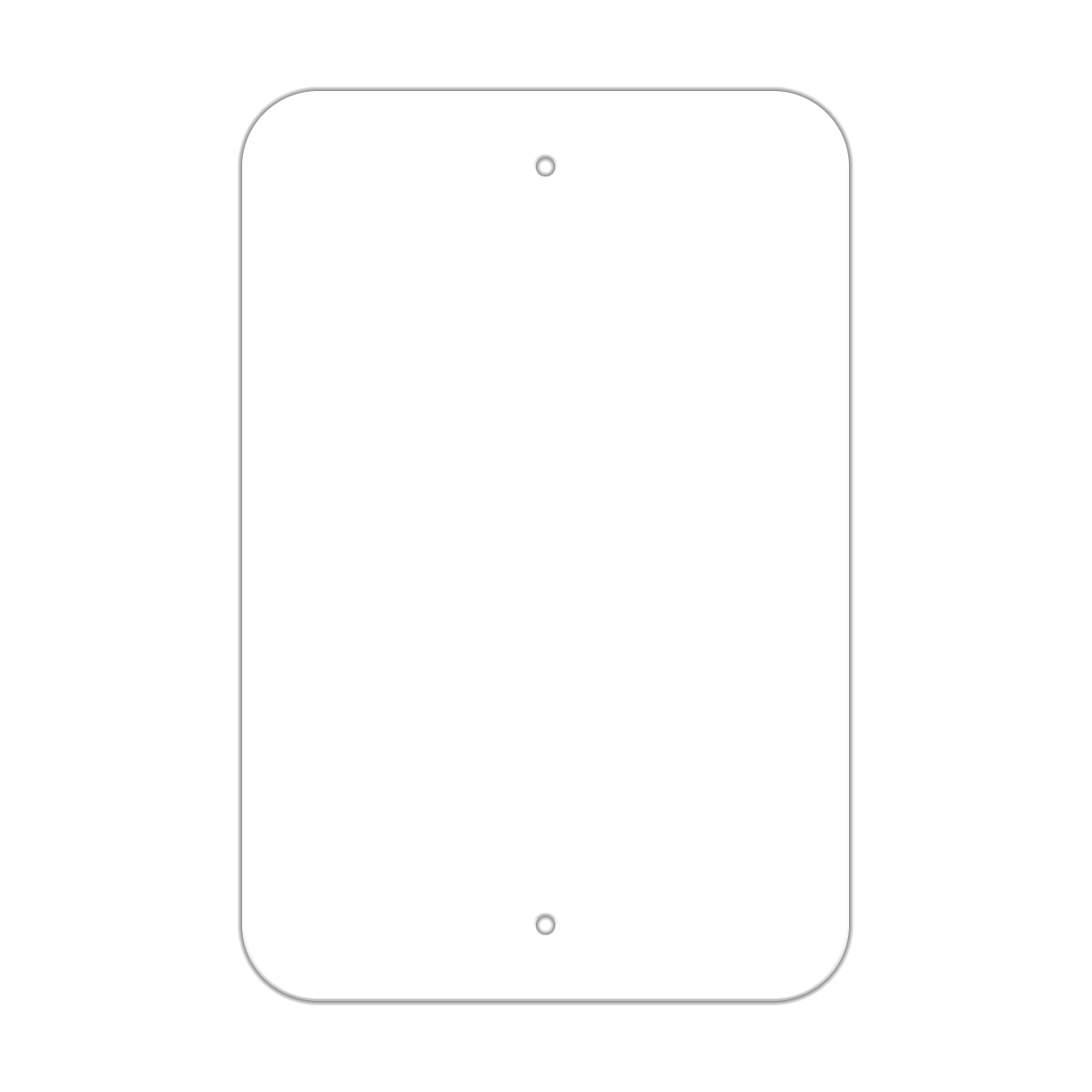 12" x 18" Alodized Aluminum Sign Blank