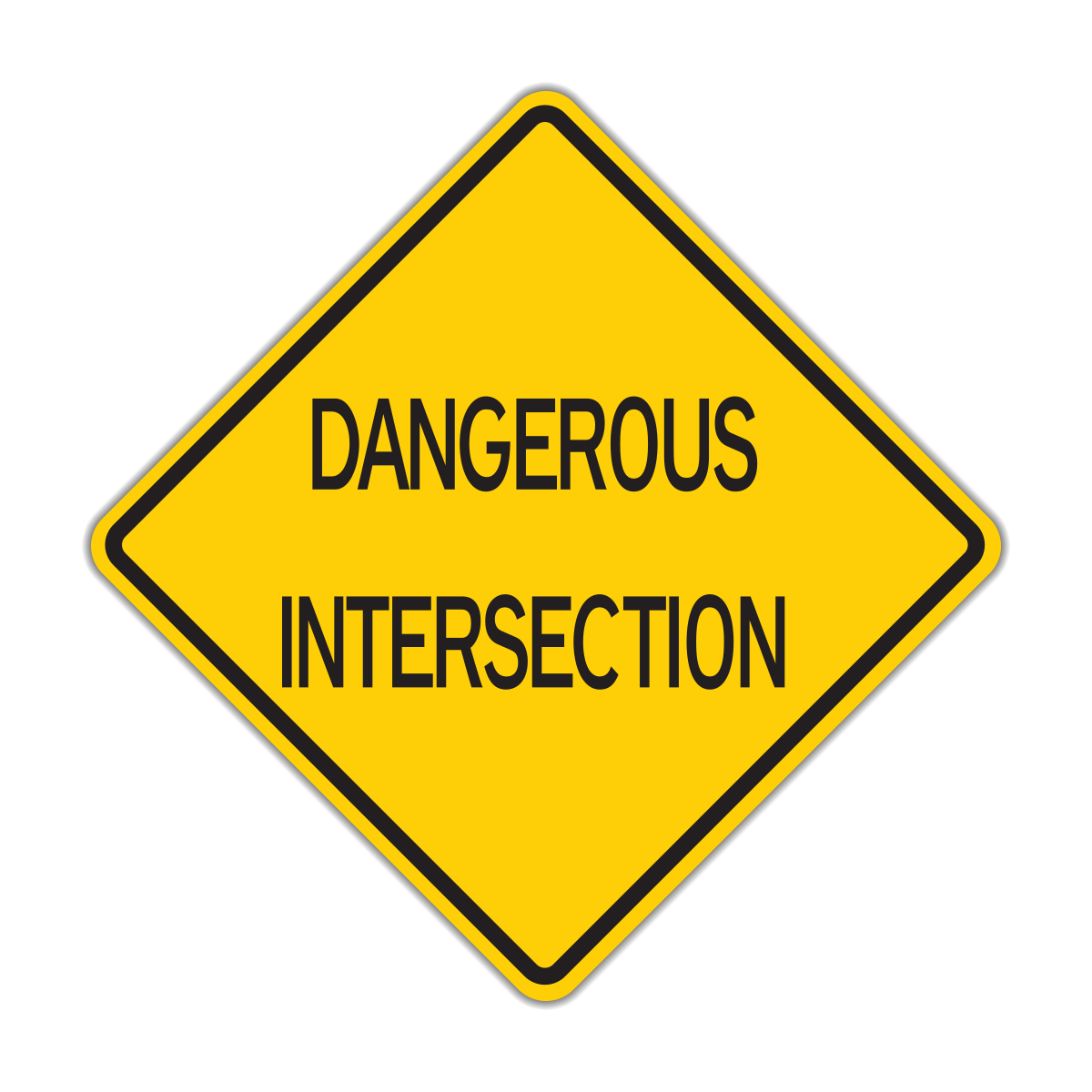 HW42-1 Dangerous Intersection - Hall Signs