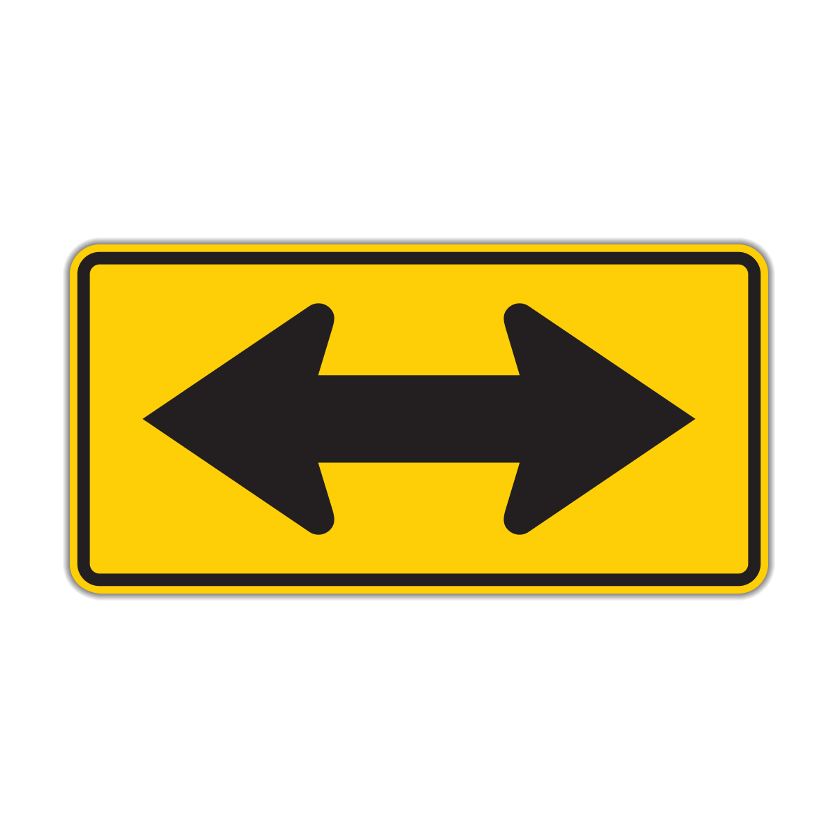 W1-7 2-Direction Large Arrow - Hall Signs