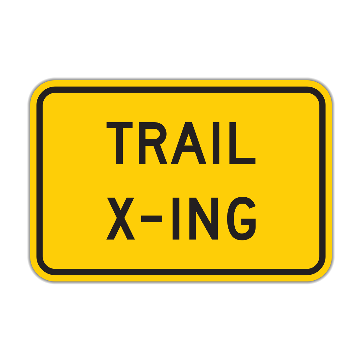 W11-15P Trail Crossing - Hall Signs