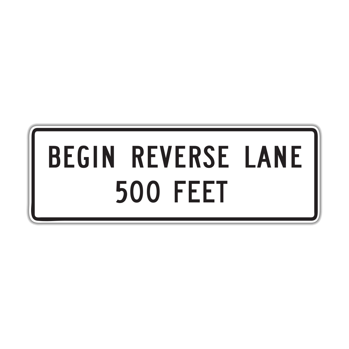 R3-9h Begin Reverse Lane - Hall Signs