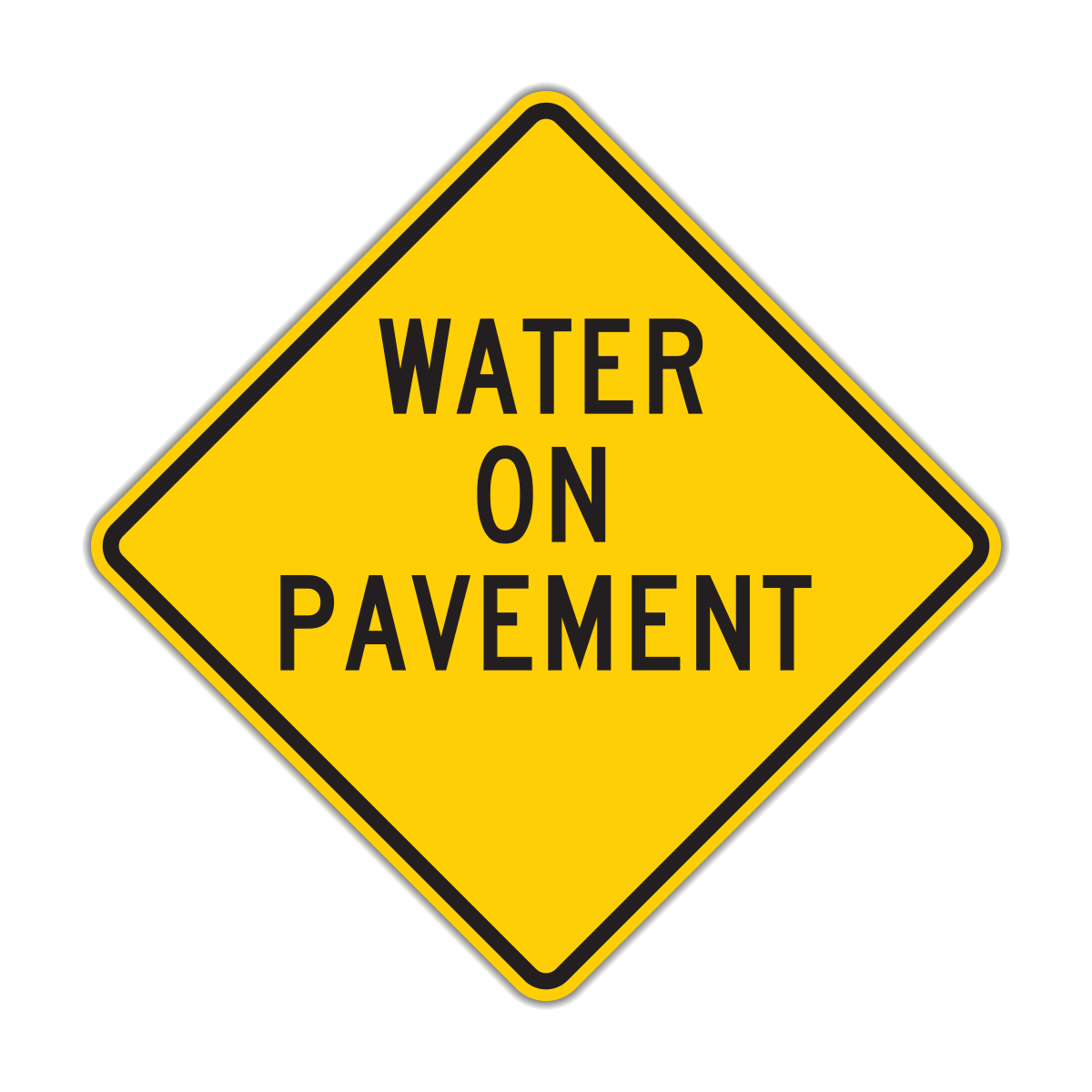 W8-I100 Water on Pavement - Hall Signs