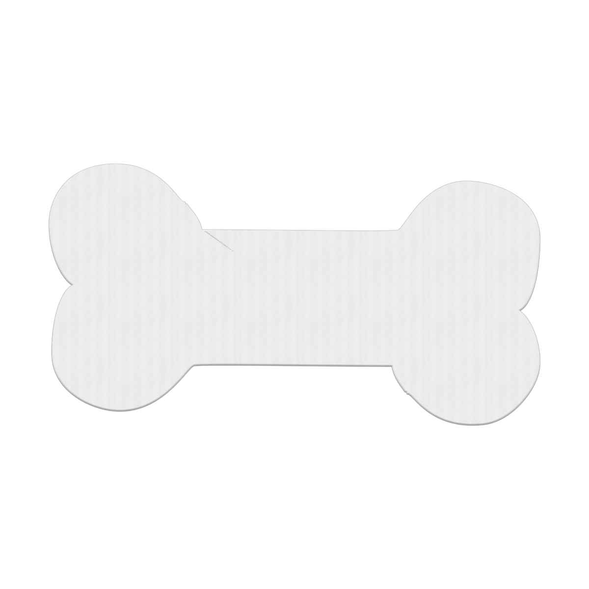 24" x 12" Dog Bone Corrugated Plastic Sign Blanks - Hall Signs