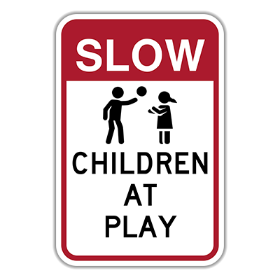 SCP Slow Children at Play - Hall Signs