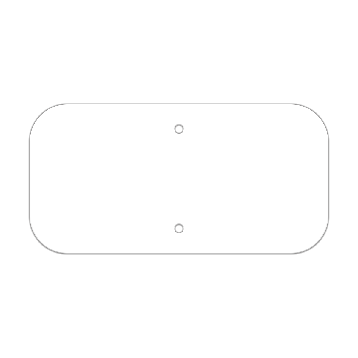 12" x 6" Non-Reflective Sign Blank - Hall Signs