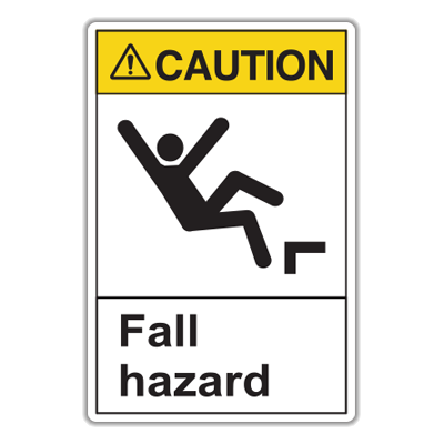C5 Caution - Fall Hazard - Hall Signs