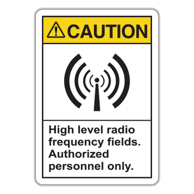 C8 Caution - High Level Radio Frequency Fields - Hall Signs