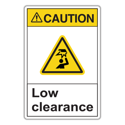 C9 Caution - Low Clearance - Hall Signs
