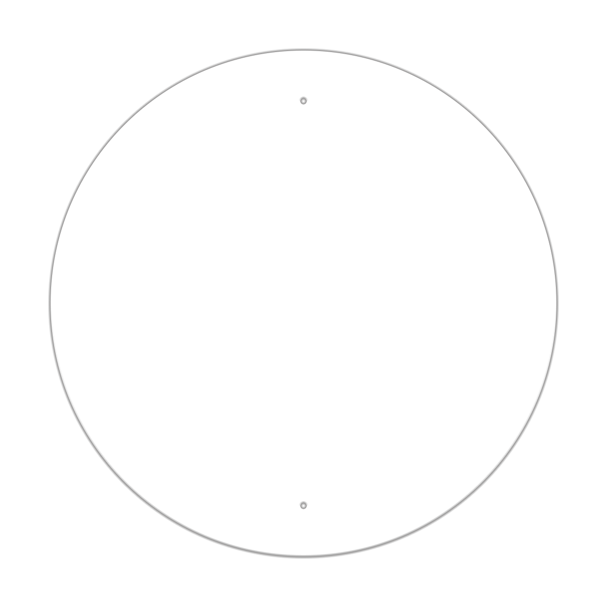 30" Circle Non-Reflective Sign Blank - Hall Signs