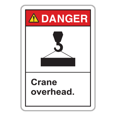 D2 Danger - Crane Overhead - Hall Signs