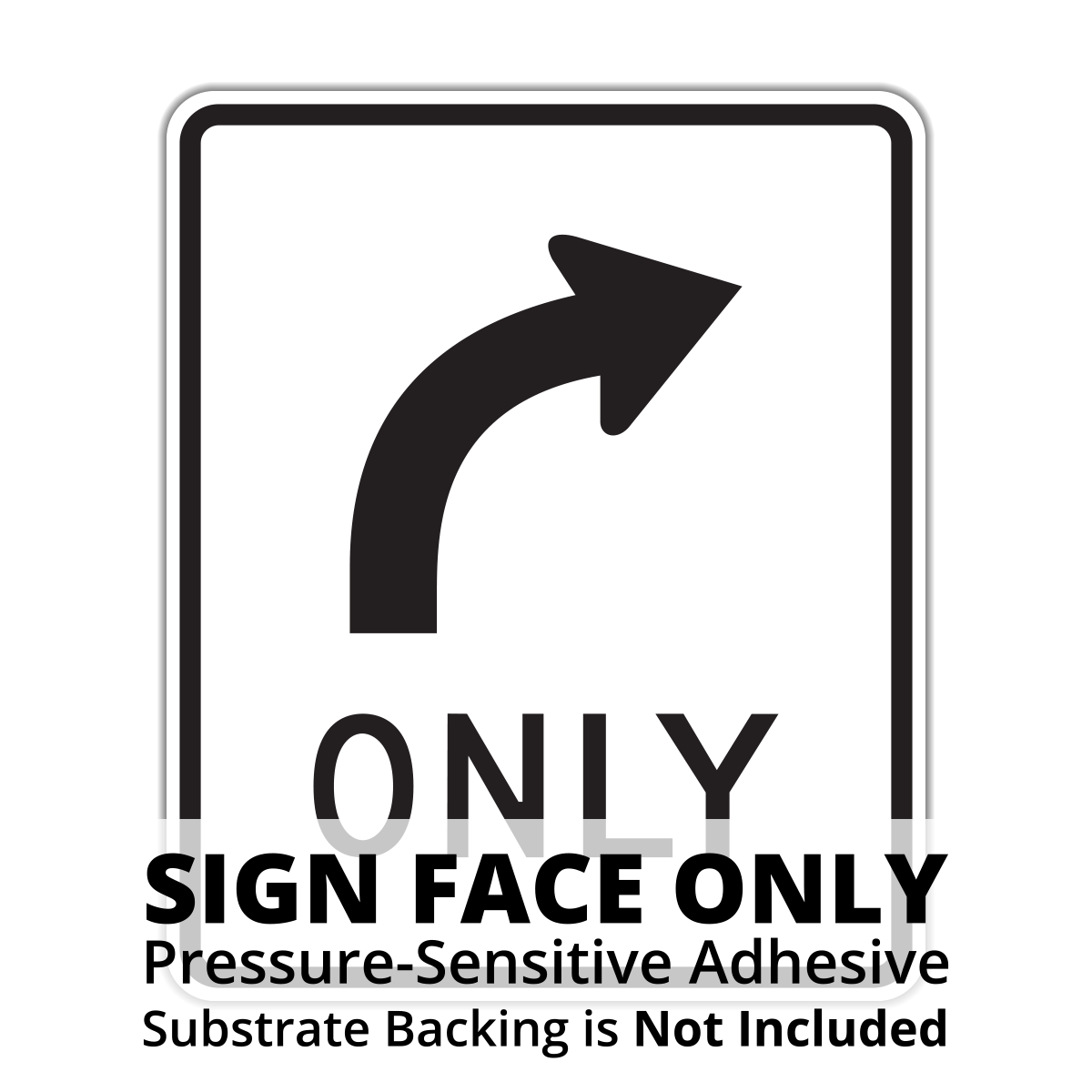 R3-5 Mandatory Move Left (Right) Sign Face - Hall Signs