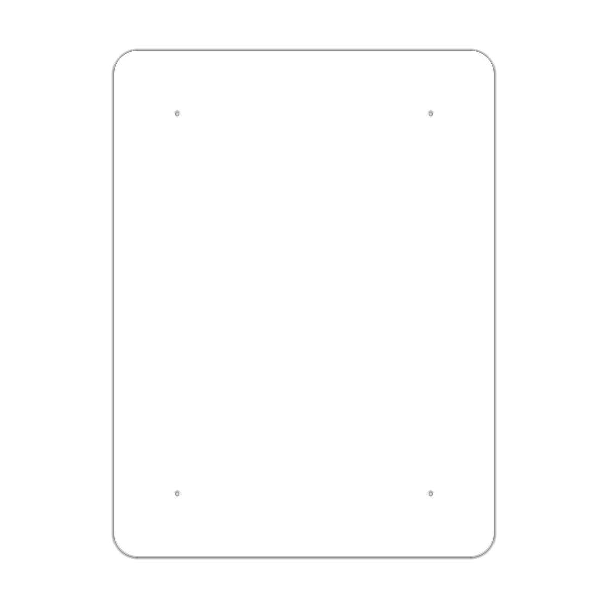 36" x 48" Painted Aluminum Sign Blank - Hall Signs