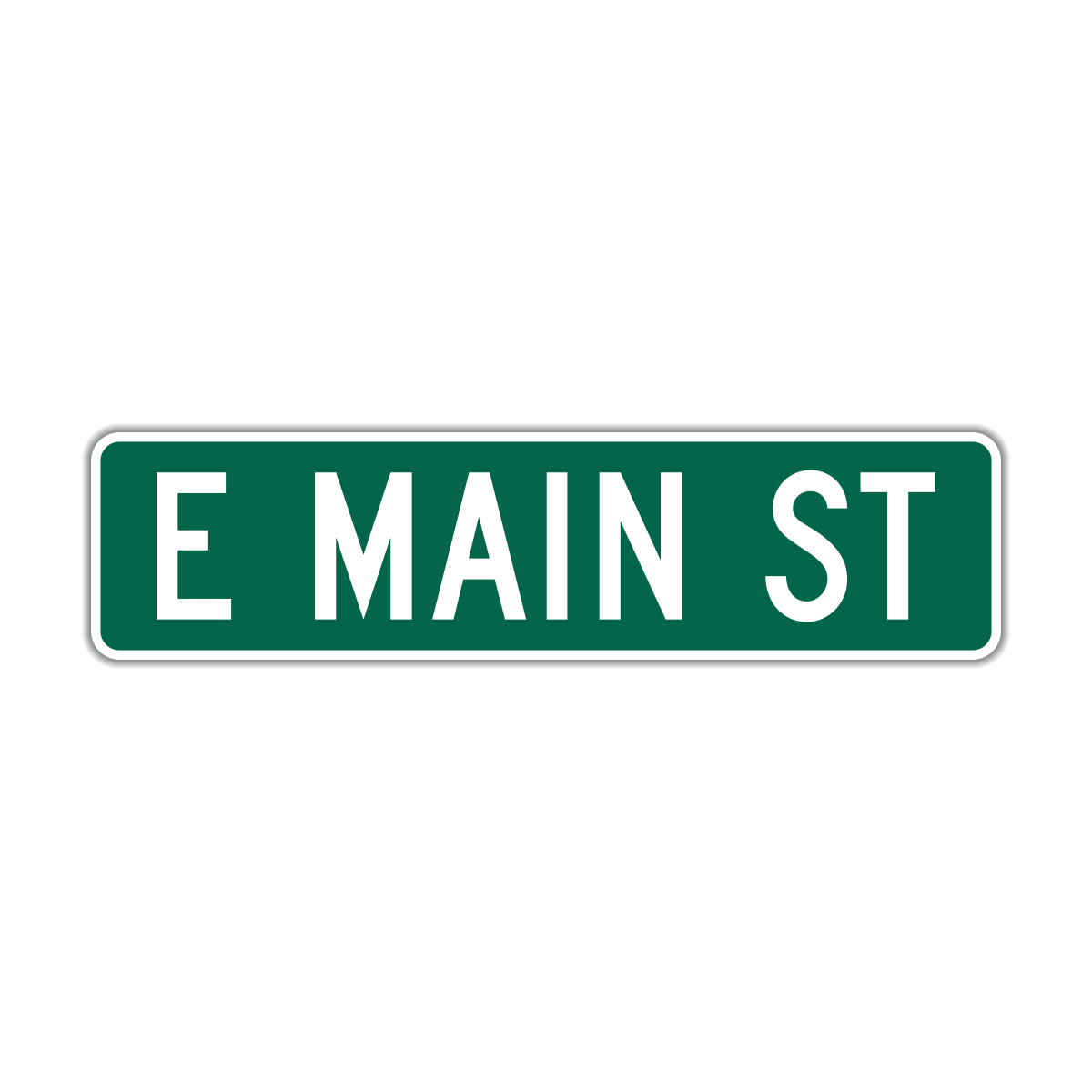 6" Flat Aluminum Street Name Sign - Hall Signs