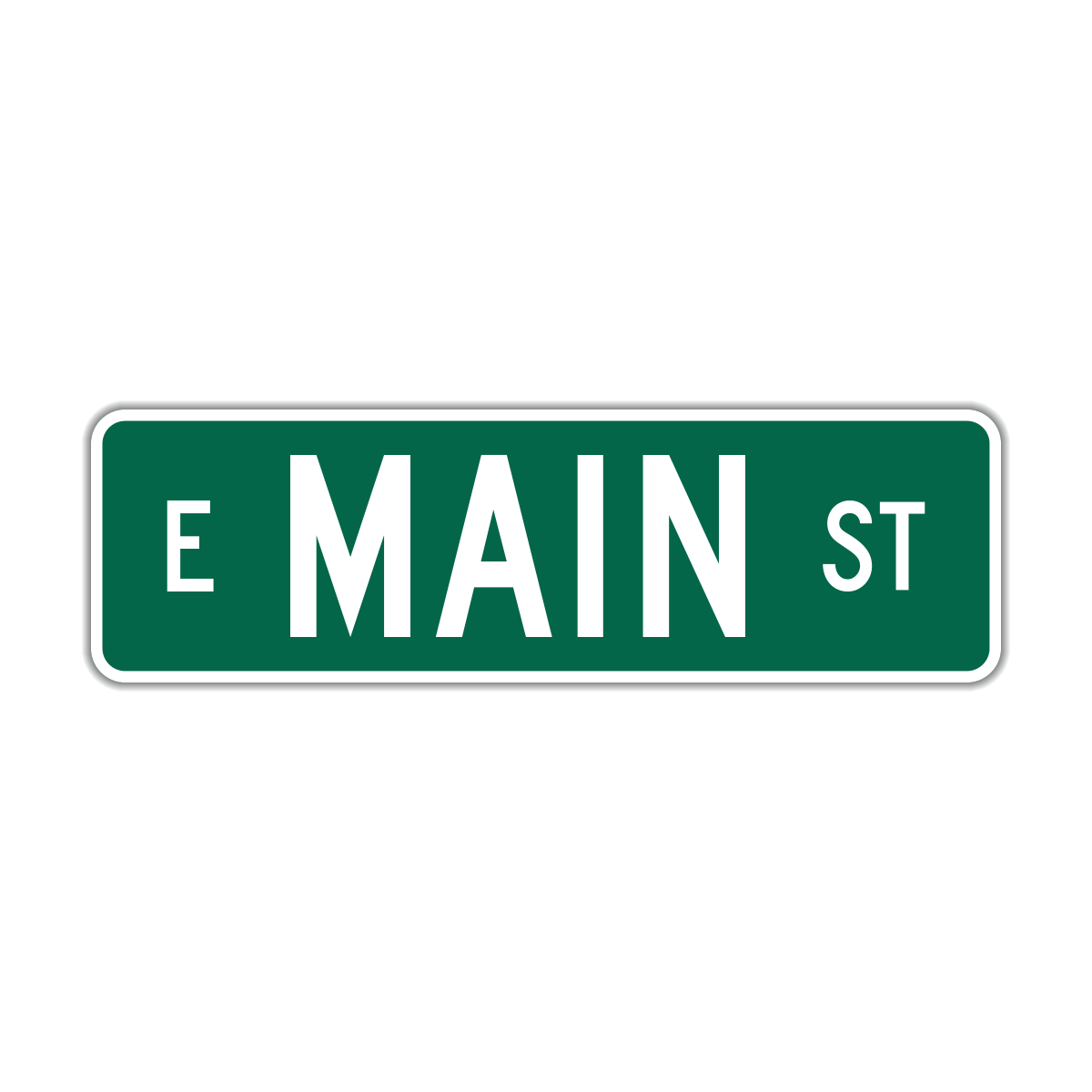 6" Flat Aluminum Street Name Sign - Hall Signs