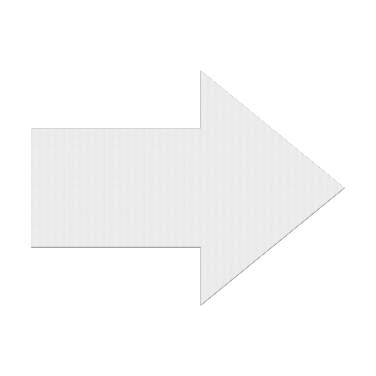 24" x 18" Arrow Corrugated Plastic Sign Blanks - Hall Signs