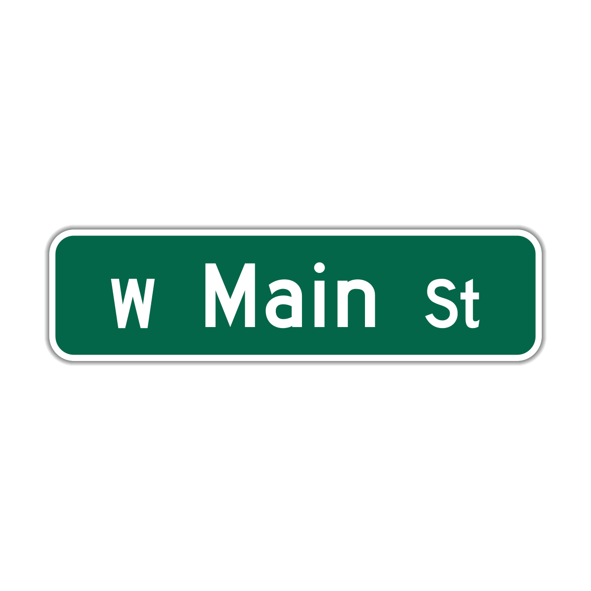 8" Flat Aluminum Street Name Sign - Hall Signs