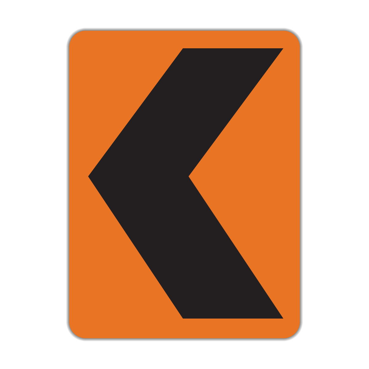 W1-8 Chevron Alignment (Construction)