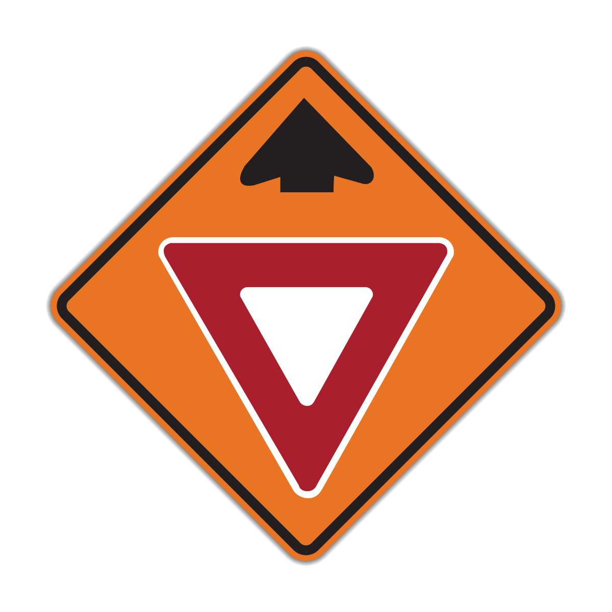 W3-2 Yield Ahead (Construction)