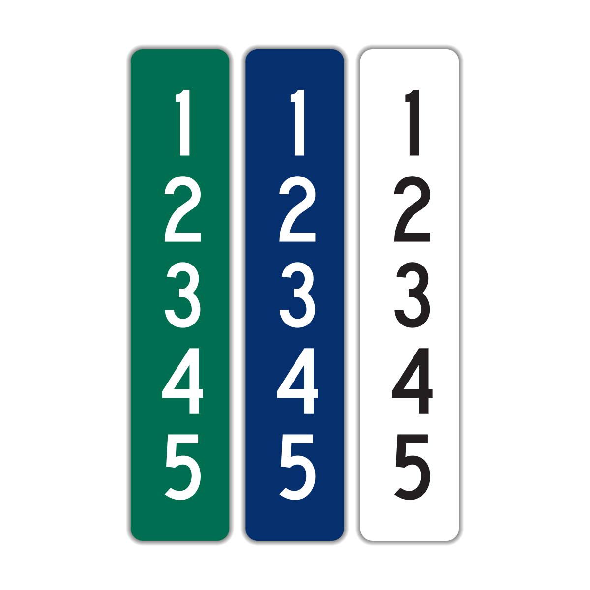 6" x 30" Reflective 911 Address Sign (5 Digits) - Hall Signs