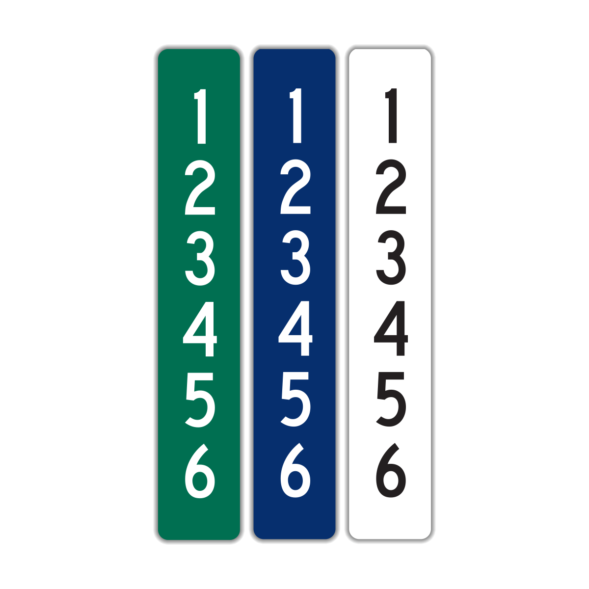 6" x 36" Reflective 911 Address Sign (6 Digits) - Hall Signs