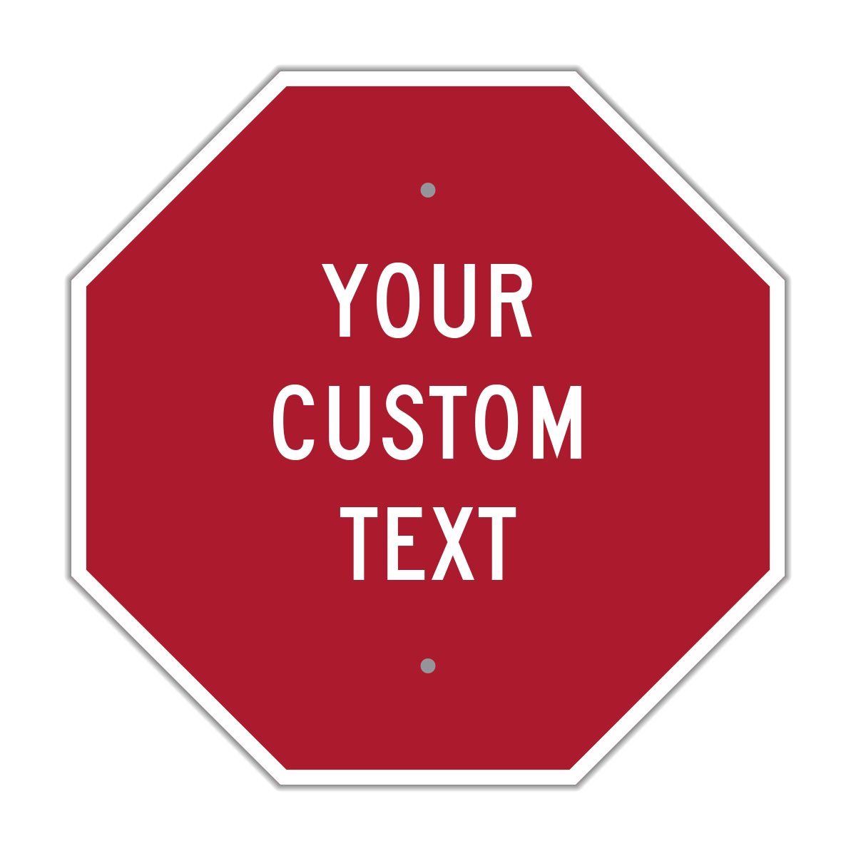 18" Octagon Custom Sign - Hall Signs