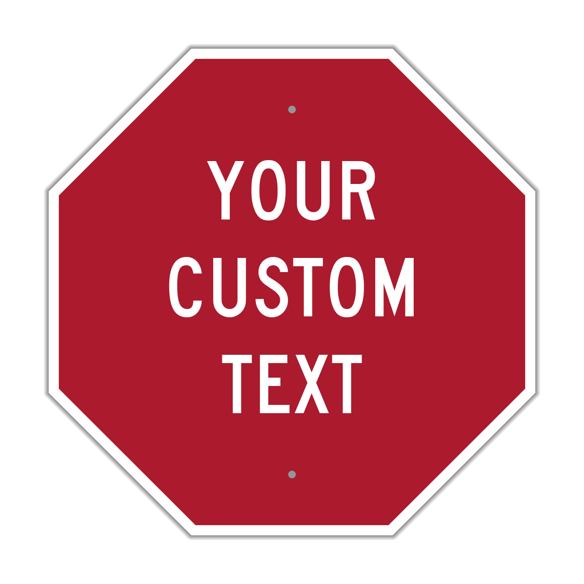 24" Octagon Custom Sign - Hall Signs