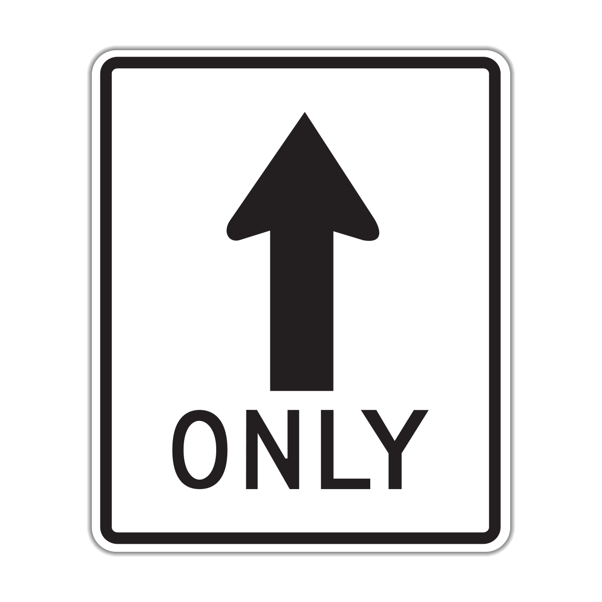 R3-5a Mandatory Move Forward - Hall Signs
