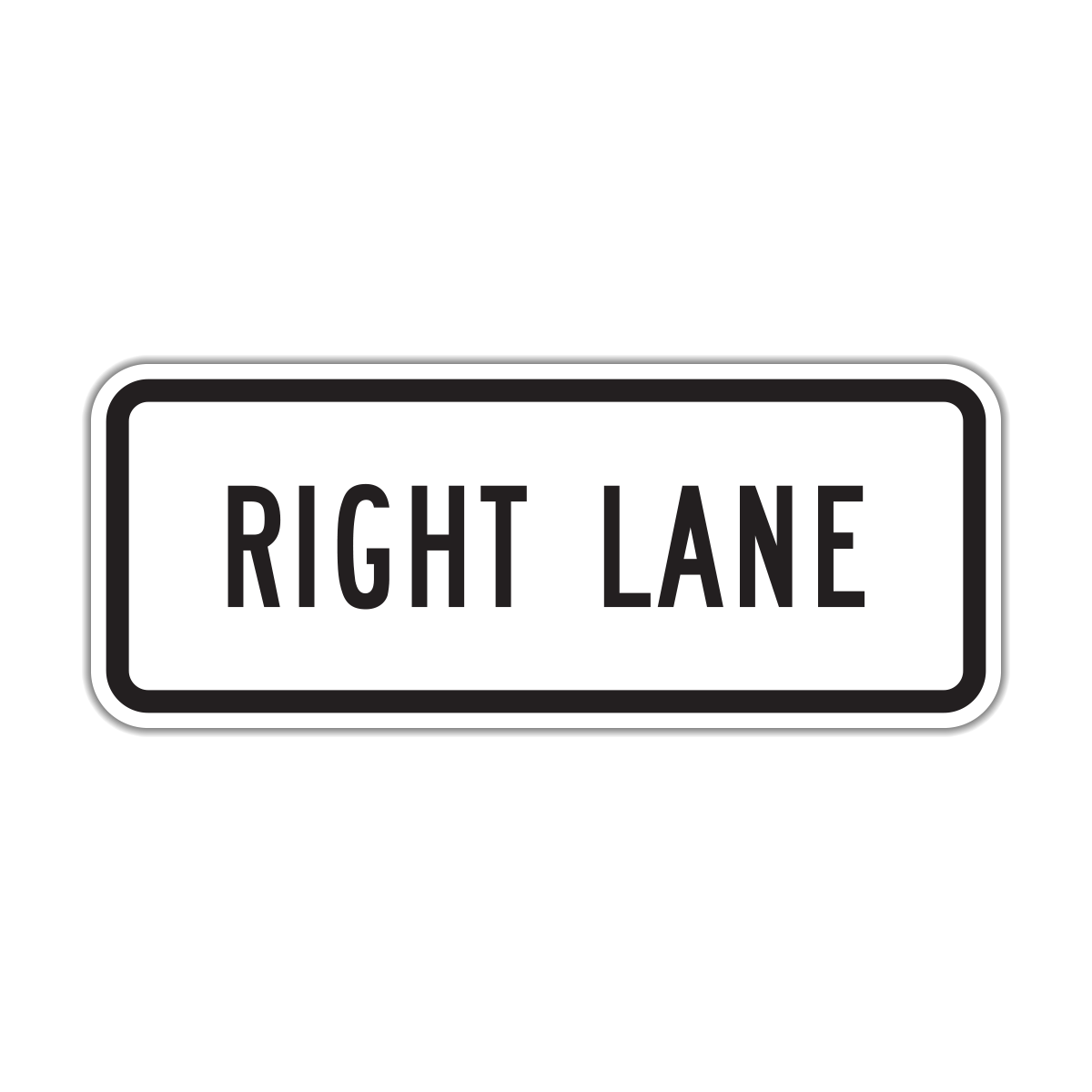 R3-5fP Right Lane - Hall Signs