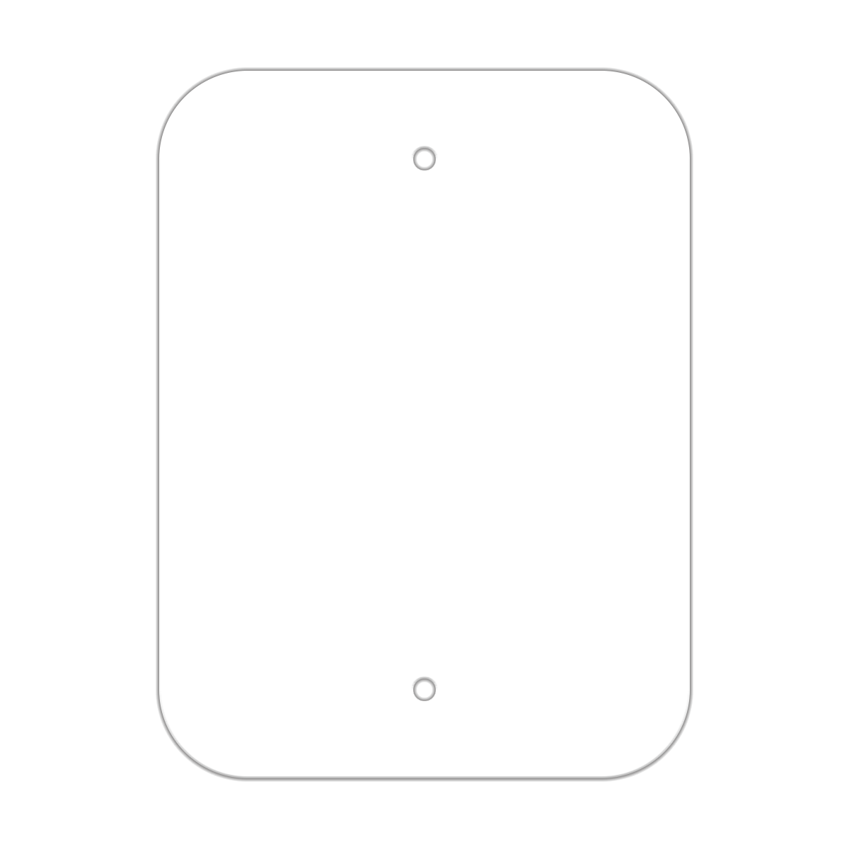 9" x 12" Painted Aluminum Sign Blank - Hall Signs