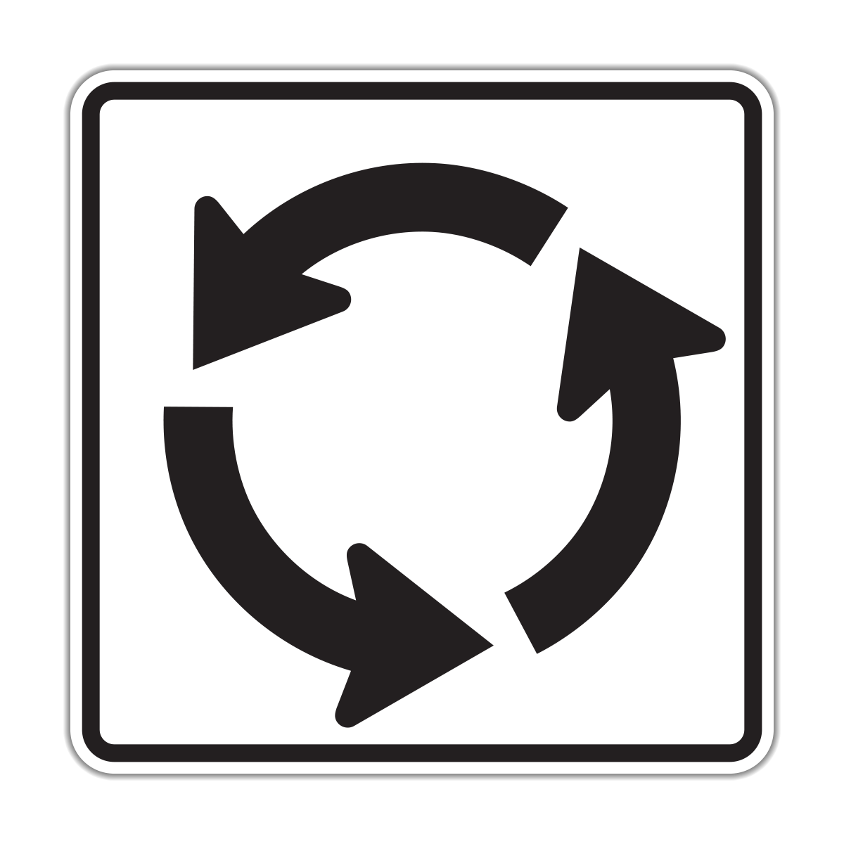 R6-5P Roundabout Circulation - Hall Signs