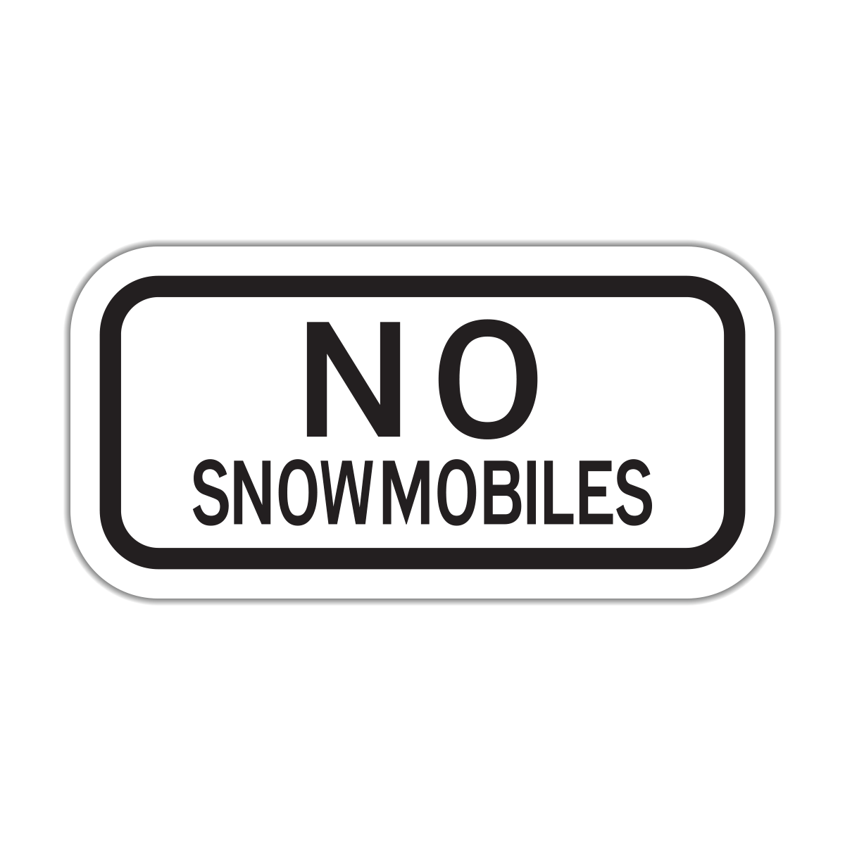 HR2-11P No Snowmobiles - Hall Signs