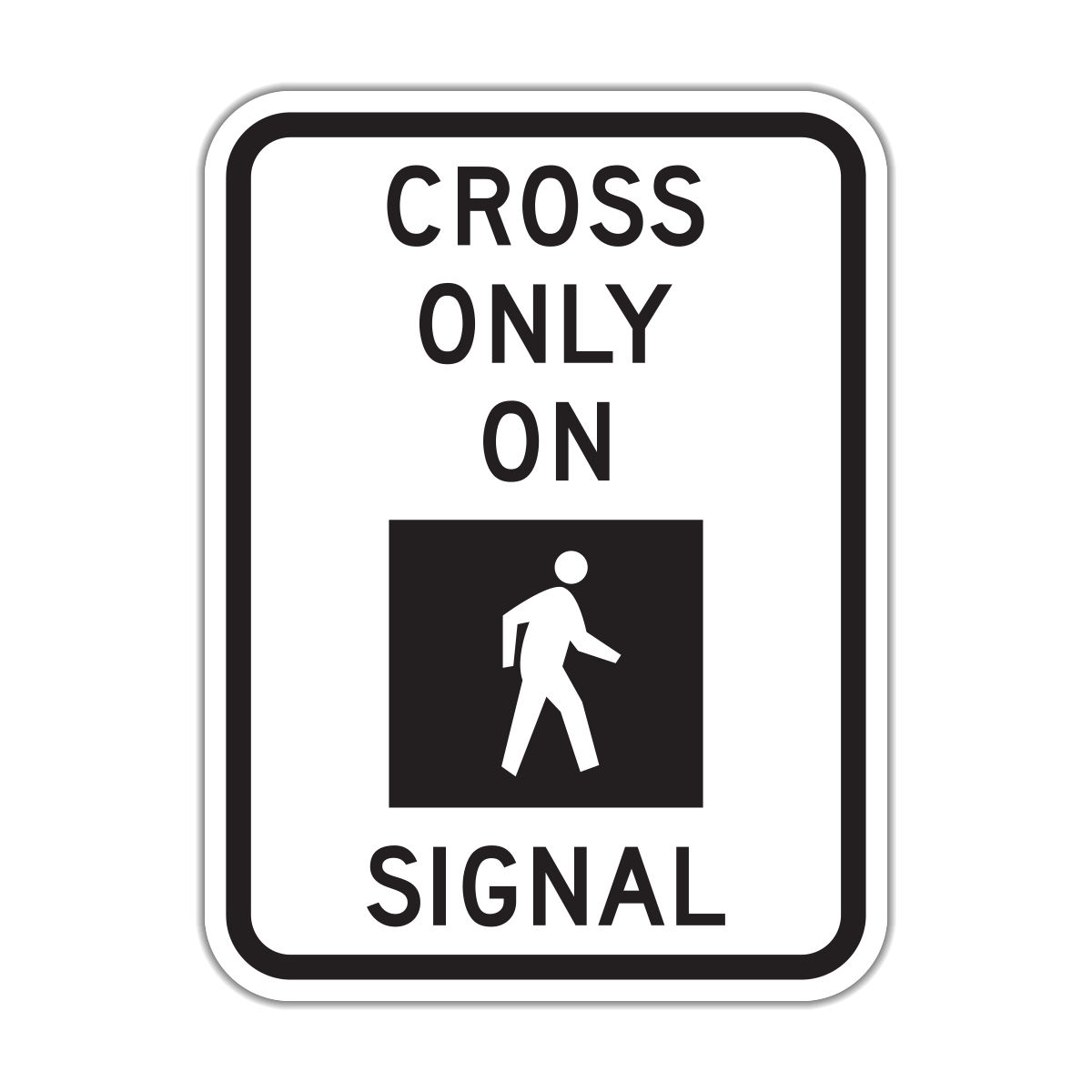R10-2 Cross Only on Signal - Hall Signs