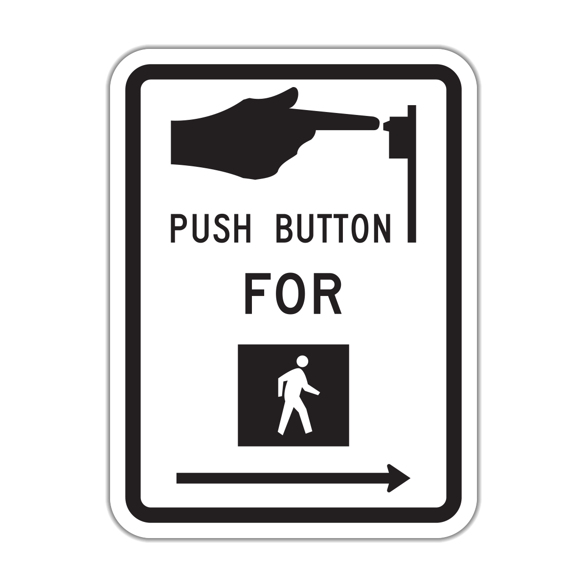 R10-3 Push Button for Walk Signal - Hall Signs