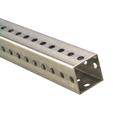 10' x 2" x 2" Galvanized Square Posts - Bundle of 25 - Hall Signs