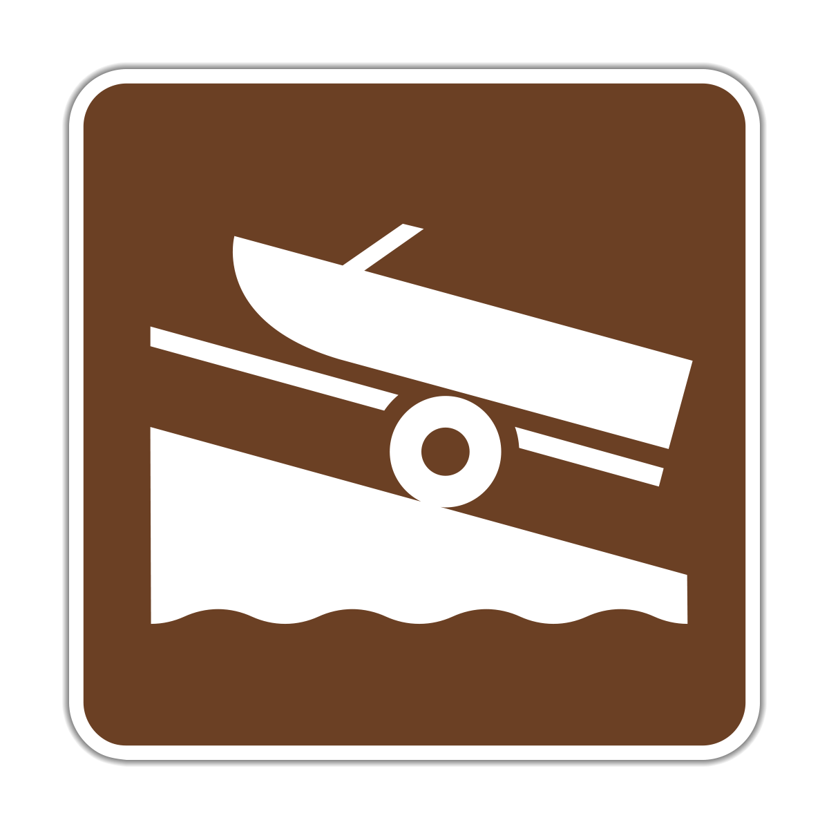 RS-054 Boat Ramp - Hall Signs