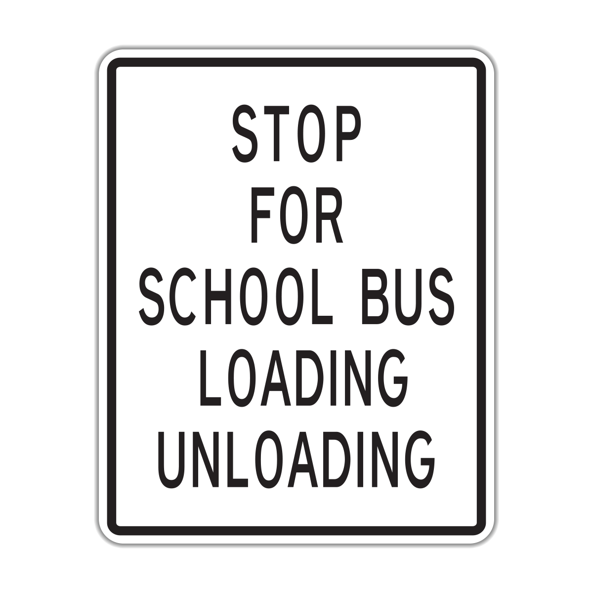 HR5-13 Stop for School Bus Loading Unloading - Hall Signs