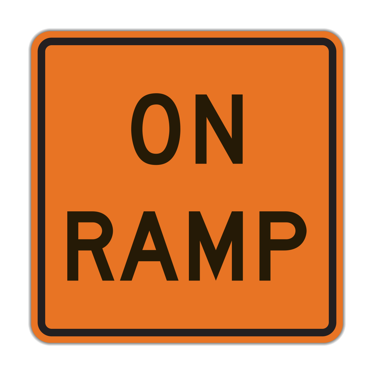 W13-4P On Ramp - Hall Signs