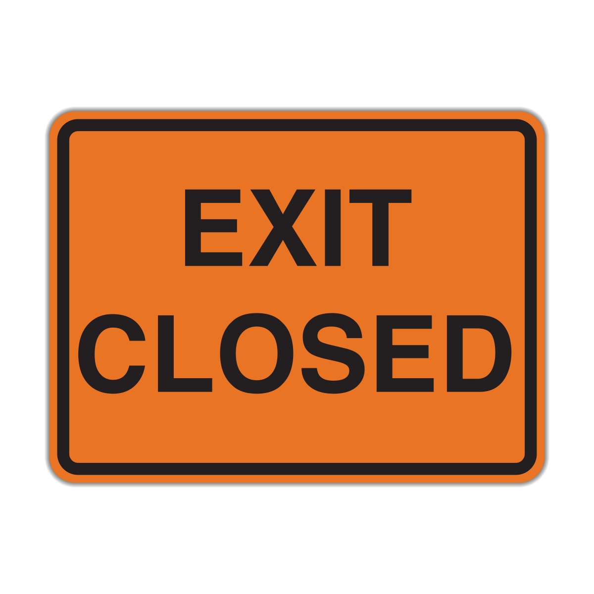 E5-2a Exit Closed - Hall Signs