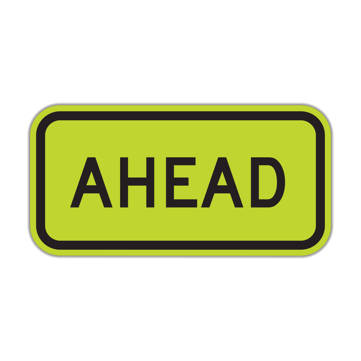 W16-9P Ahead - Hall Signs