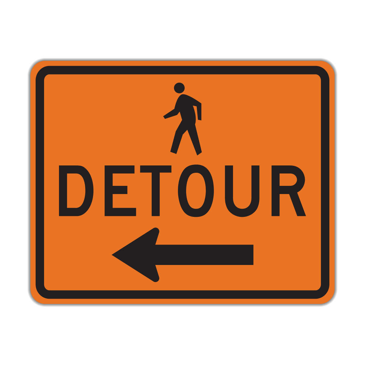 M4-9b Pedestrian Detour - Hall Signs