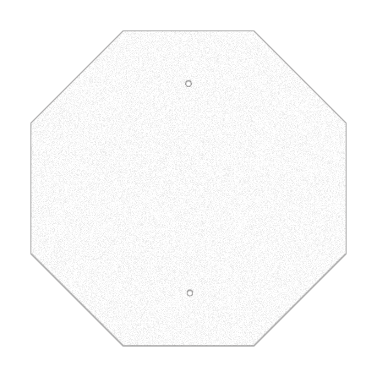 18" Octagon Reflective Sign Blank - Hall Signs