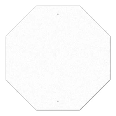 36" Octagon Reflective Sign Blank - Hall Signs