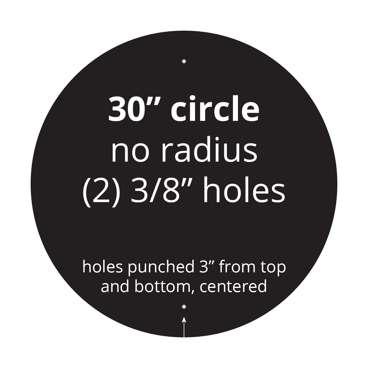 30" Circle Reflective Sign Blank - Hall Signs