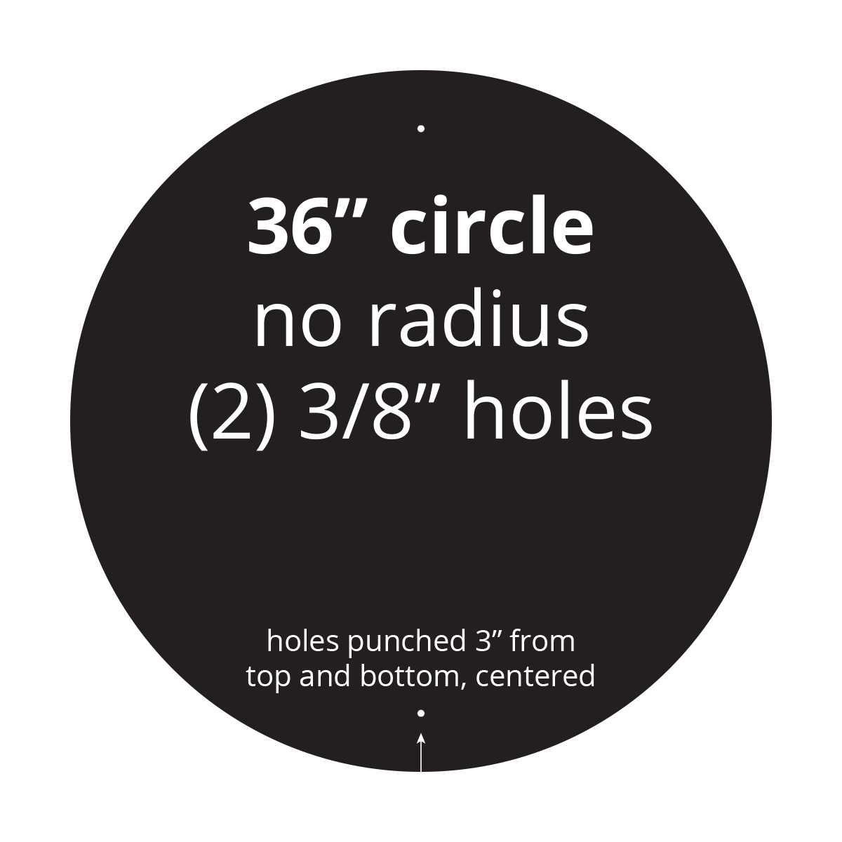 36" Circle Reflective Sign Blank - Hall Signs