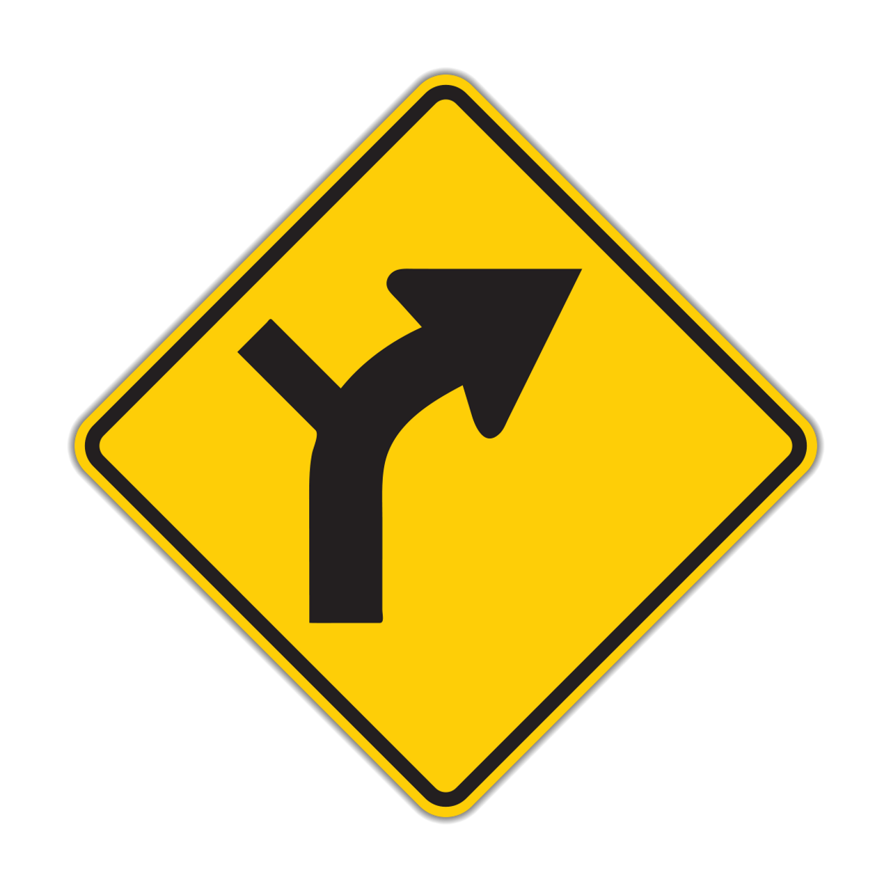 W1-10 Horizontal Alignment / Intersection - Hall Signs