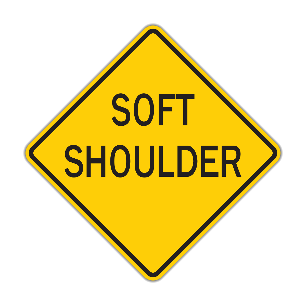 W8-4 Soft Shoulder - Hall Signs