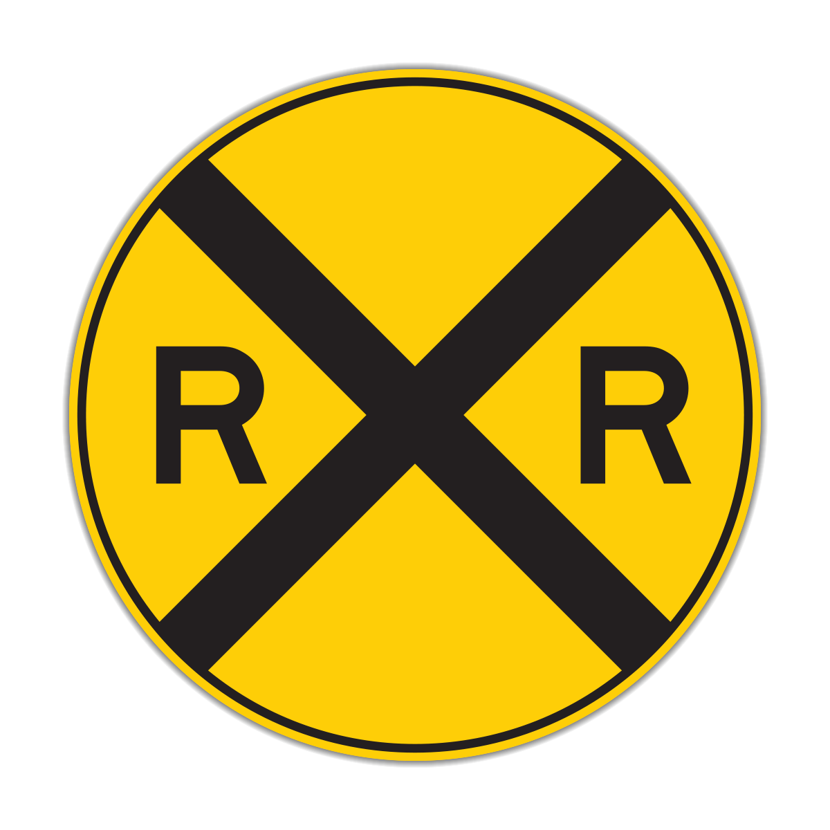 W10-1 Grade Crossing Advance Warning - Hall Signs