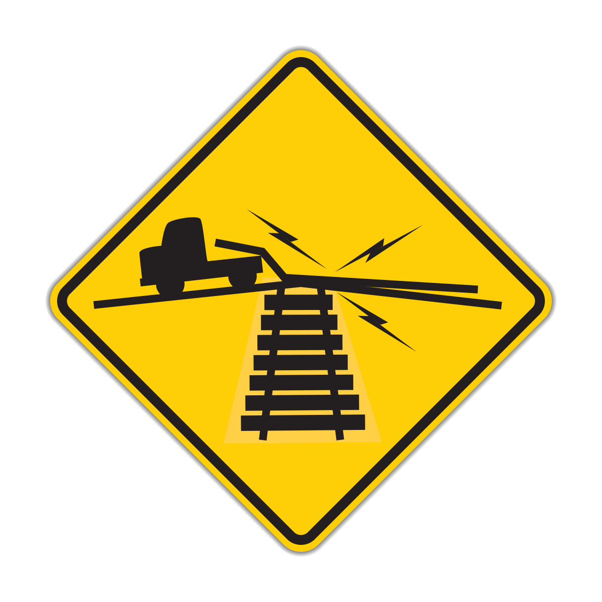 W10-5 Low Ground Clearance Grade Crossing - Hall Signs