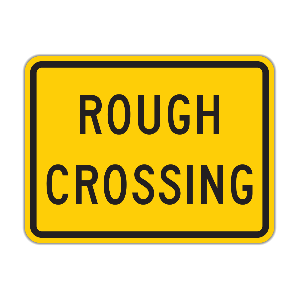 W10-15P Rough Crossing - Hall Signs