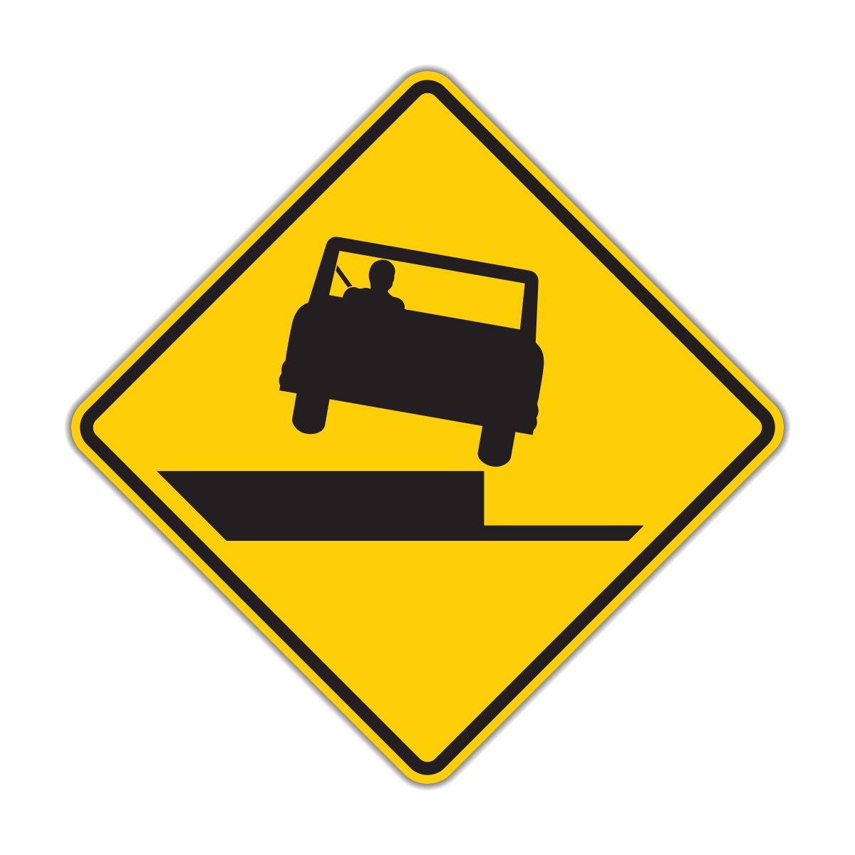 W8-17 Shoulder Drop-Off - Hall Signs